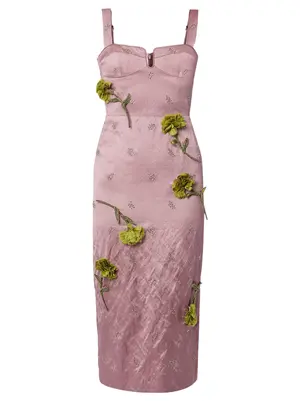 Erdem Bustier-neckline Cocktail Dress - Pink