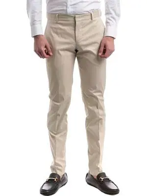PT TORINO Cotton-blend Trousers - Neutrals