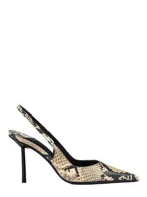 LE SILLA 80mm Bella Snake Print Pumps - Neutrals