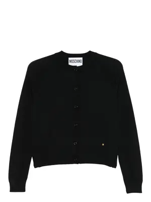 Moschino Crew-neck Cardigan - Black