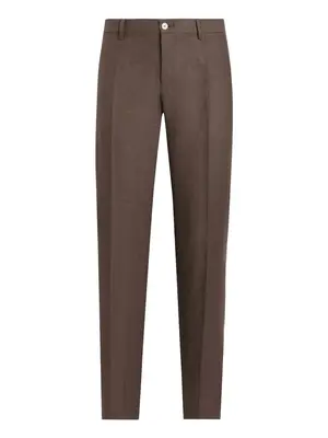 Dolce & Gabbana Pressed-crease Trousers - Brown