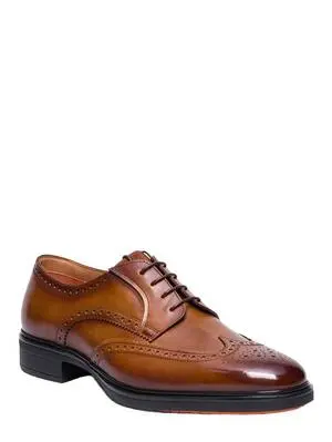 Santoni Wingtip Derby - Light Brown