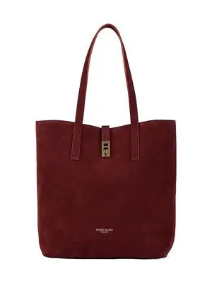 TEDDY BLAKE Nina 12" Tote - Dark Red