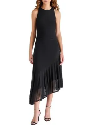 Steve Madden Steve Madden Laney Asymmetric Mesh Dress Black