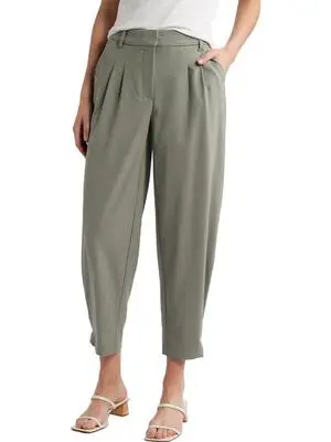 Wit & Wisdom Ab'solution Skyrise Pleated Barrel Pants - Deep Seagrass