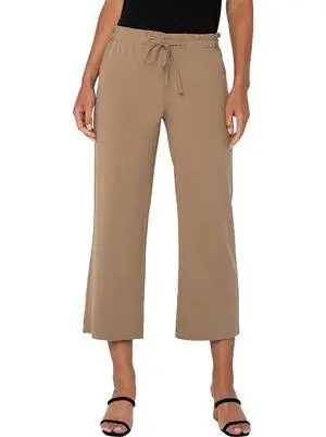 LIVERPOOL Tie Waist Ankle Pants - Palo Santo