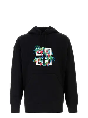 Givenchy 4g-motif Hoodie - Black