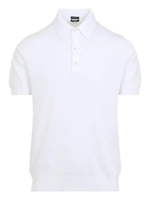 Kiton Cotton Polo Shirt - White