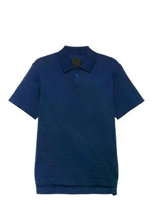 Givenchy Monogram 72 Jacquard Polo Shirt - Blue