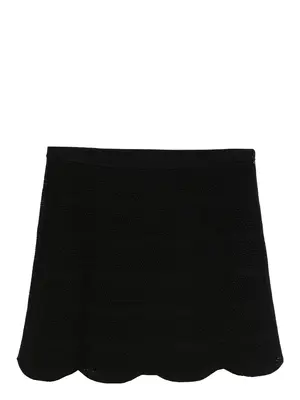 TOM FORD Silk And Cotton Mini Skirt - Black