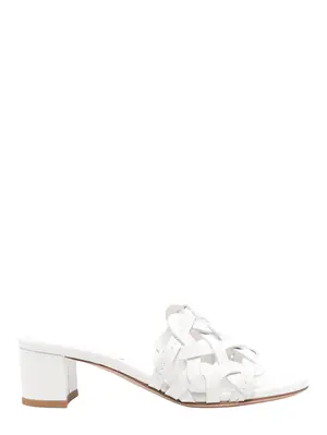 GIANVITO ROSSI Amalfi Leather Sandals - White
