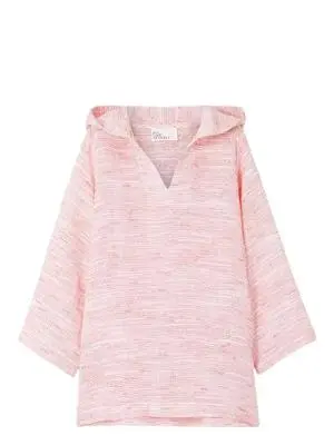 Lisa Marie Fernandez Hooded Striped Tunic - Pink