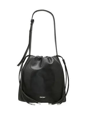 Dkny Channing Drawstring Bag Black/silver