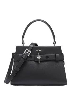 Dkny Bleeker Small Satchel - Black/silver