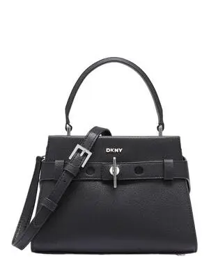 Dkny Bleeker Small Satchel - Black/silver