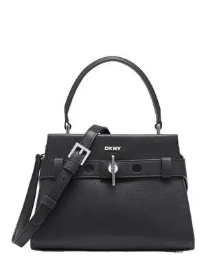 Dkny Bleeker Small Satchel - Black/silver