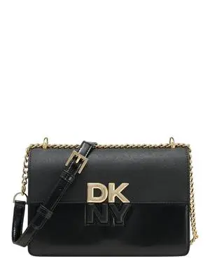 Dkny Echo Small Chain Flap Bag - Blk/gold