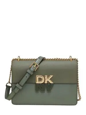 Dkny Echo Small Chain Flap Bag - Olive