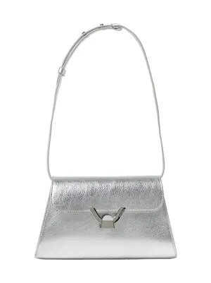 COCCINELLE Coccinelle Leather Crossbody Bag Silver