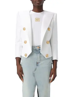 Balmain Button Detailed Jacket - White