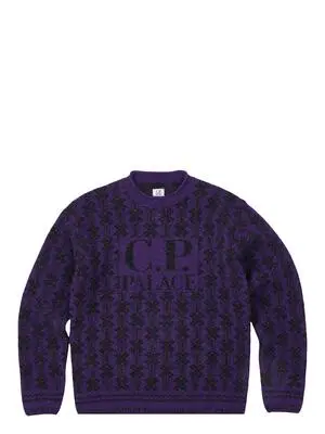 PALACE X C.p. Company Lambswool Knit - Purple