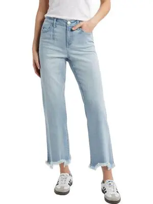 1822 Denim Frayed High-waist Bootcut Jeans - Chase