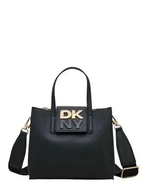Dkny Faye Small Satchel Blk/gold