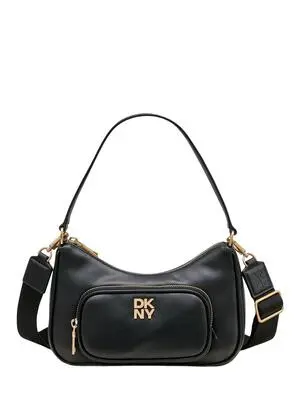 Dkny Top-zip Shoulder Bag - Blk/black