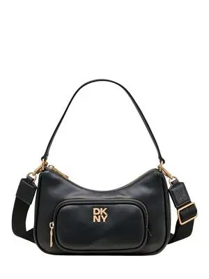 Dkny Top-zip Shoulder Bag - Blk/black