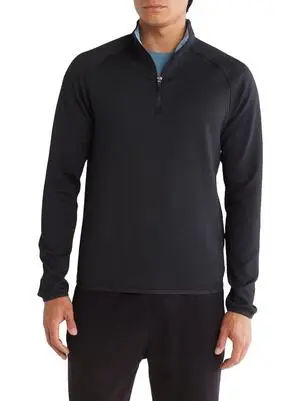 RHONE Founders Golf Quarter Zip - Black