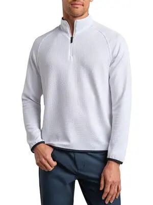 RHONE Founders Golf Quarter Zip - Bright White