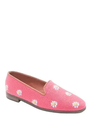 BYPAIGE ByPaige Daisies Needlepoint Loafer Pink
