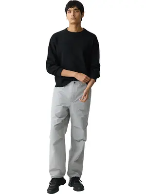 Theory Wide-leg Drawstring Pant - Dark Vapor