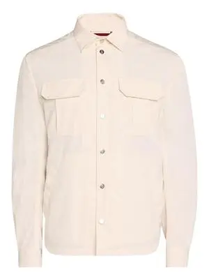 Brunello Cucinelli Full-zip Shirt Jacket Off White