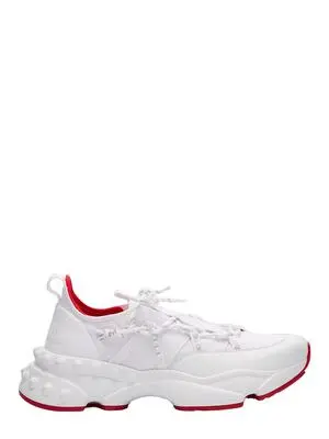 CHRISTIAN LOUBOUTIN Christian Louboutin Trailnrun Knit Runner Sneakers White/red