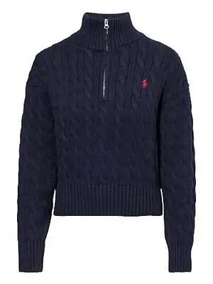 Polo Ralph Lauren Cable-knit Cotton Jumper - Hunter Navy