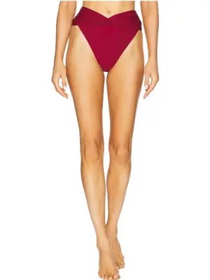 Tularosa Lucci High Waist Bottom - Merlot Red