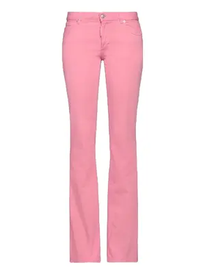 Dsquared2 Flared Jeans In Stretch Denim - Pink