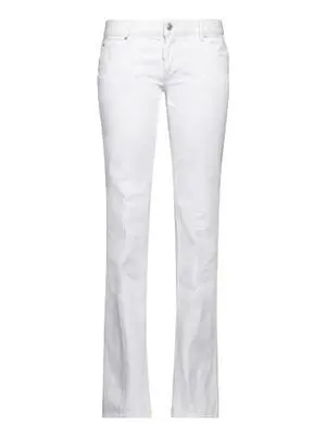 Dsquared2 Flared Jeans In Stretch Denim - White