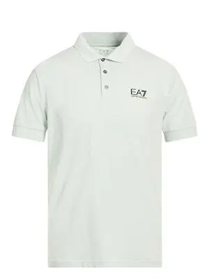 EA7 Polo Shirt Size Cotton, Elastane - Sage Green