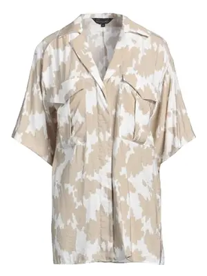 Armani Exchange Twill Safari Shirt - Beige