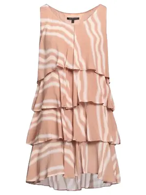 Armani Exchange Mini Trapeze Dress - Beige