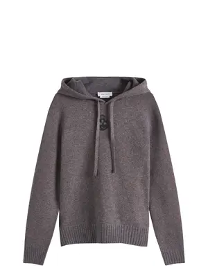 Alexander McQueen Fade Effect Hoodie - Grey Melange/rust