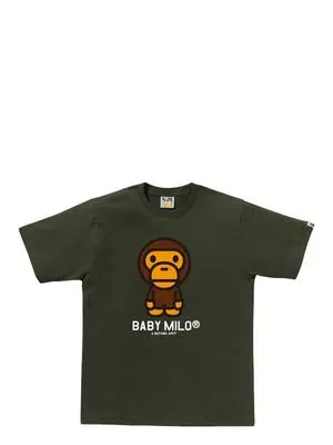 A BATHING APE Baby Milo Tee Shirt - Olivedrab Green
