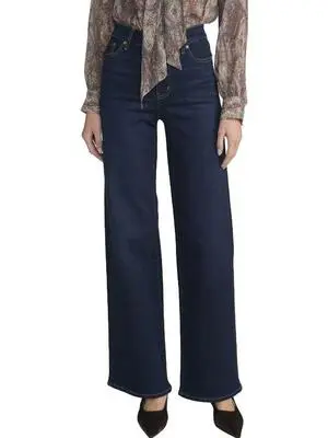 FRAME Le Slim Palazzo High-waist Wide-leg Jeans - Fairway
