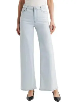 FRAME Le Slim Palazzo High-waist Wide-leg Jeans - Feather