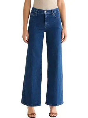 FRAME Le Slim Palazzo High-waist Wide-leg Jeans - Loner