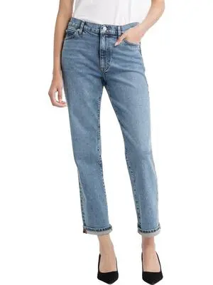 FRAME FRAME The Borrowed Mid-Rise Boyfriend Jeans Escape