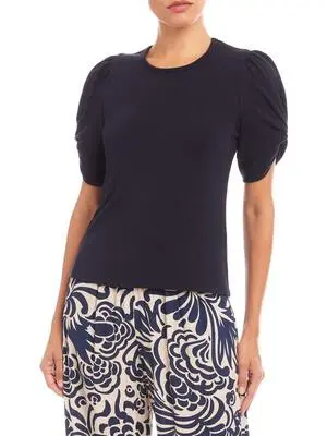 Karen Kane Twist Sleeve Top - Navy