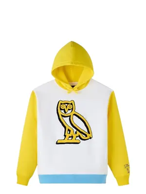 OVO The Simpsons Homer Hoodie - White/yellow